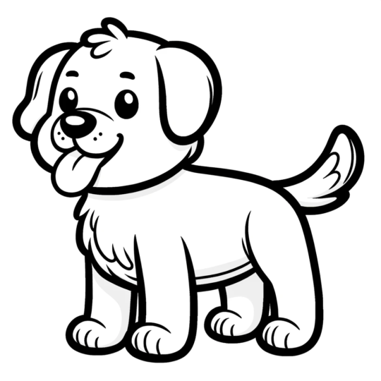 Pieski - kolorowanki do wydruku - darmowe malowanki - Urwisow.pl